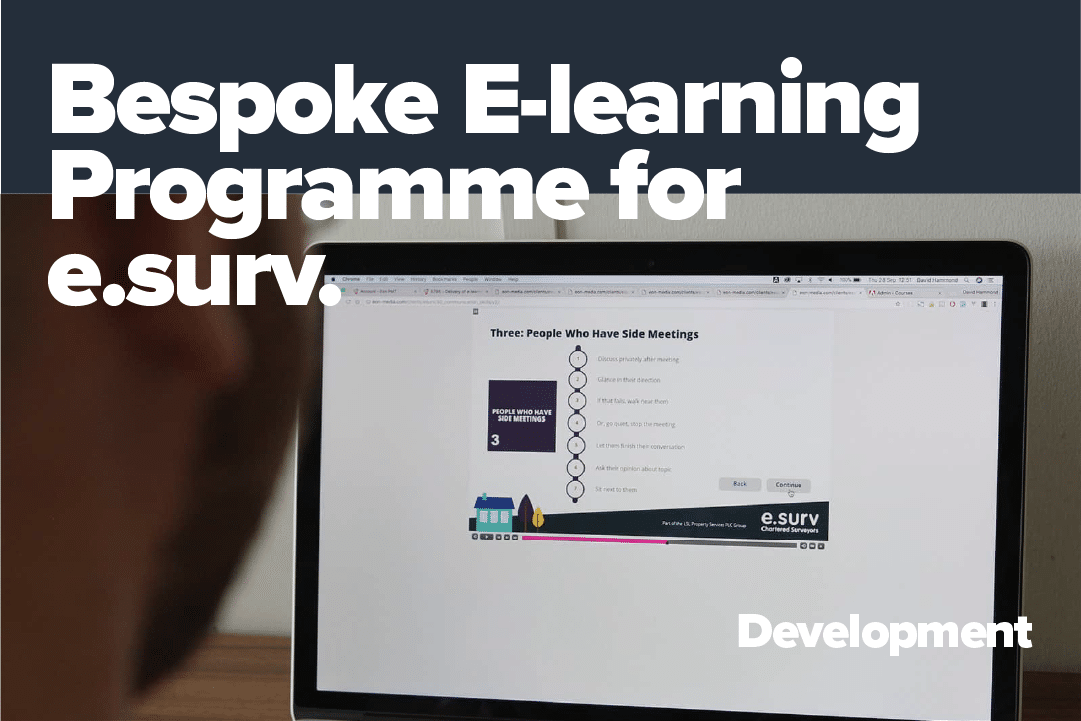 Bespoke E-learning Programme for e.surv | Eon Visual Media