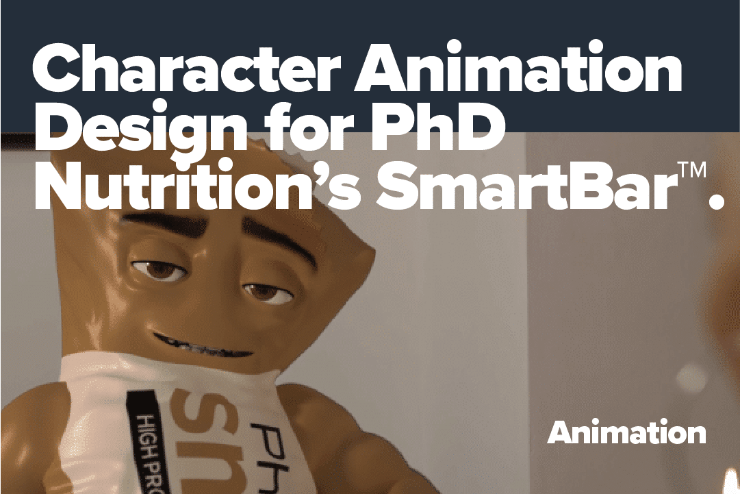 Character Animation Design for PhD Nutrition's SmartBar™