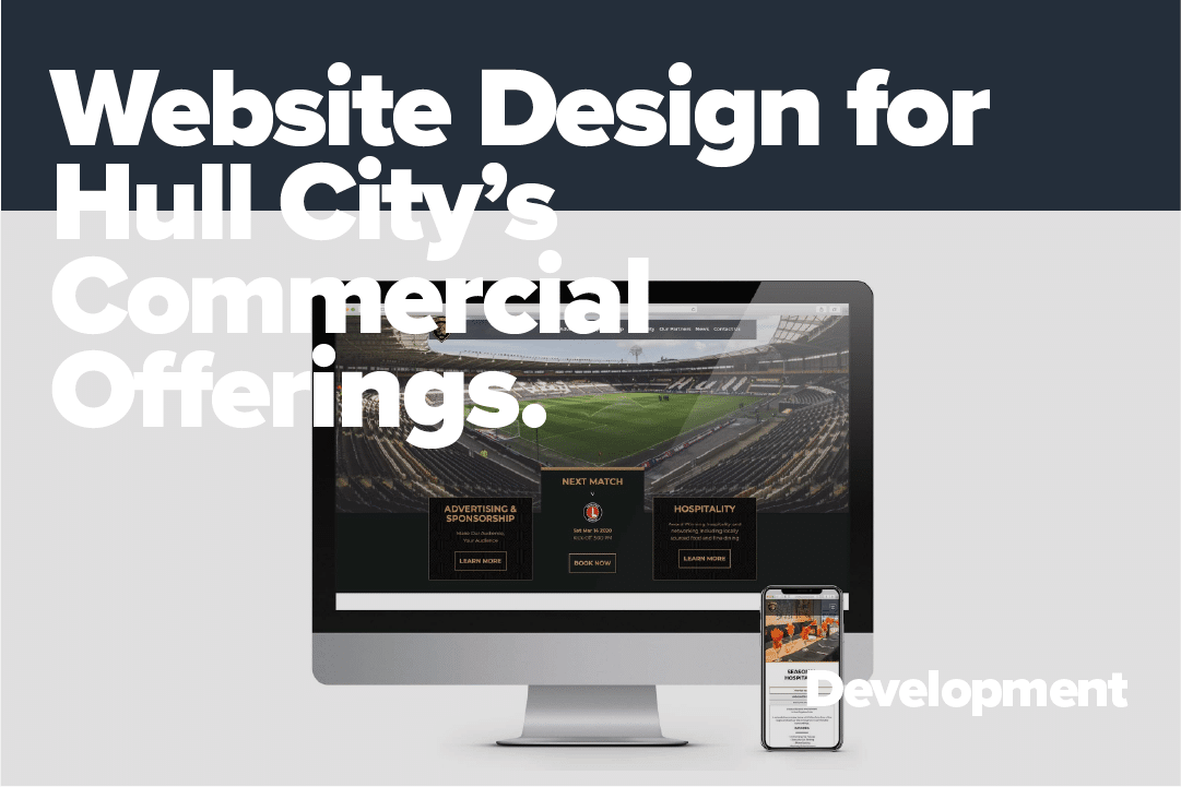 A New Website Design for Hull City's Commercial offerings.